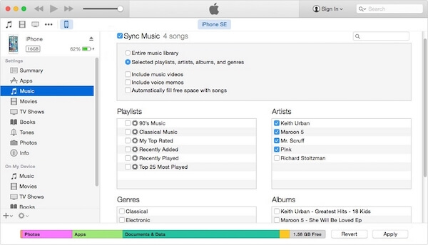 如果我的 iTunes 帳號和 iPhone 無法同步，該怎麼辦？