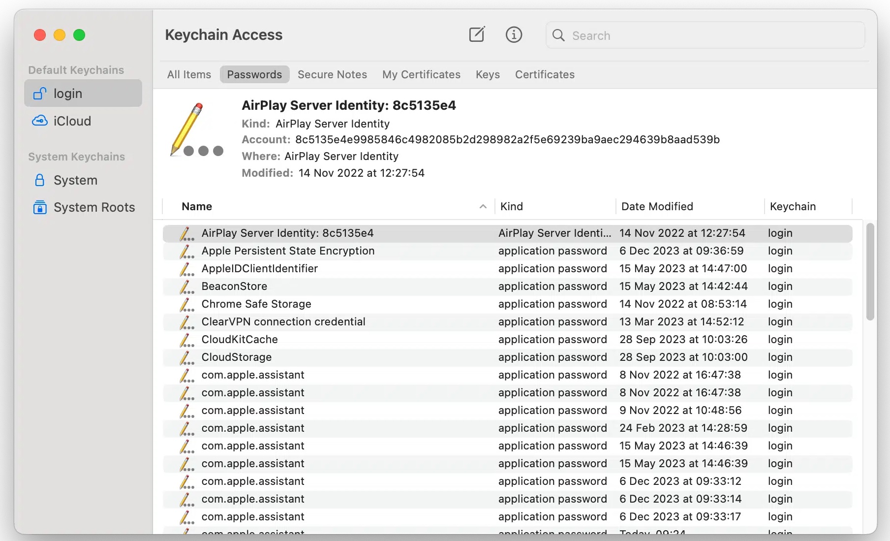 Récupérer le mot de passe de l'identifiant Apple avec ou sans trousseau